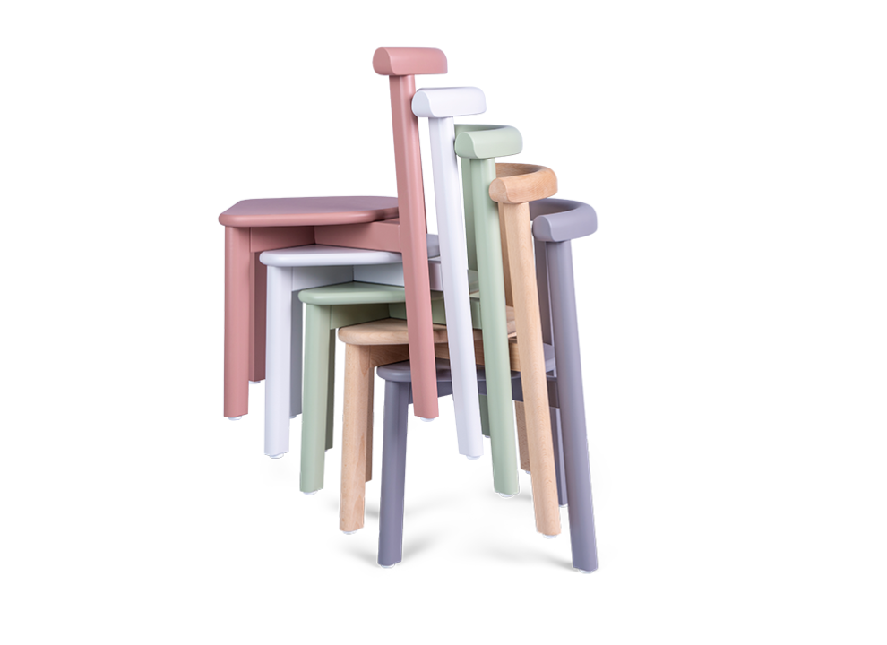 Solid Wood Kids Chair | Modern Seating | Stribbo